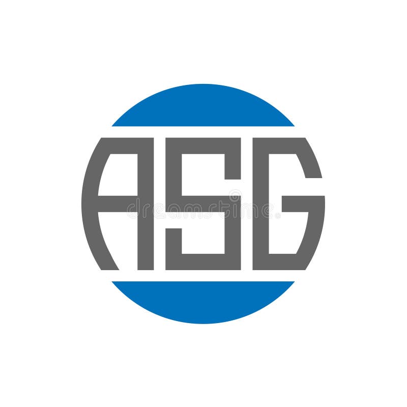 ASG Letter Logo Design on White Background. ASG Creative Initials ...