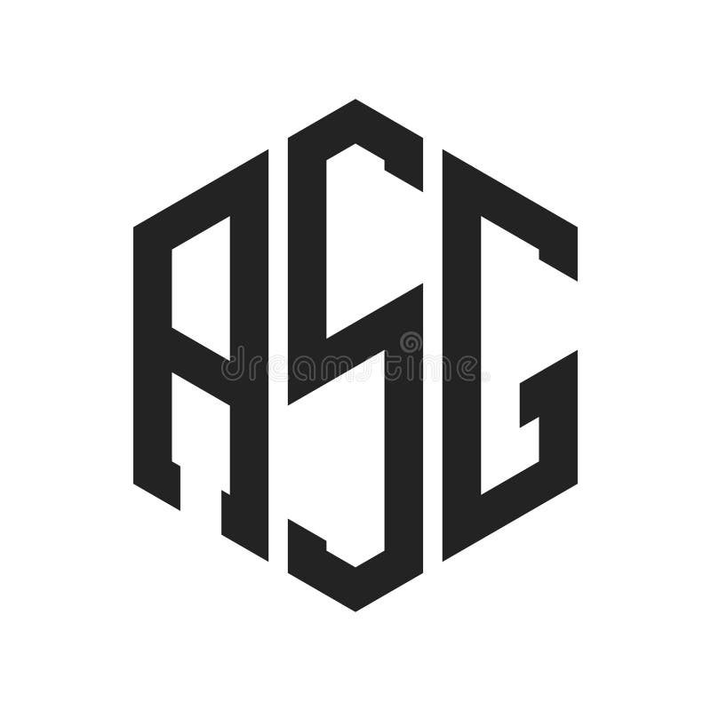 ASG Logo Design. Initial Letter ASG Monogram Logo Using Hexagon Shape ...