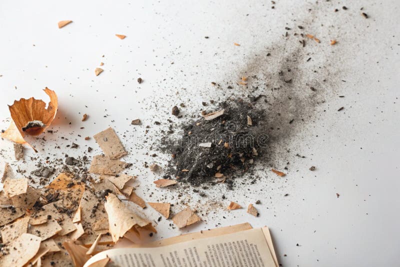Ash with Burned Paper Scraps Stock Illustration - Illustration of design, texture: 376287402
