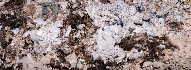 Ash from Burnt Wood with Visible Texture Stock Image - Image of ...