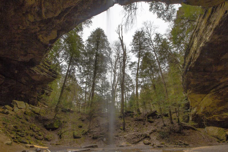 Ash Cave, Hocking Hills State Park, Ohio Stock Photo - Image of ...