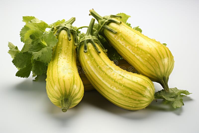 Ash Gourd on White Background Stock Illustration - Illustration of ...