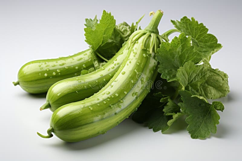 Ash Gourd on White Background Stock Illustration - Illustration of ...