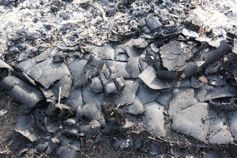 Ash on the ground stock photo. Image of flame, ashes - 150480102