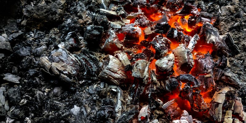 Ash Hash Coal Fire Winter Red Hot Stock Image - Image of fire, winter ...