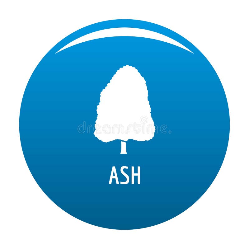Ash tree icon blue vector stock vector. Illustration of beauty - 109337565