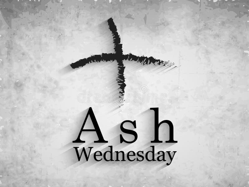 Ash Wednesday Background stock vector. Illustration of hand - 84451166