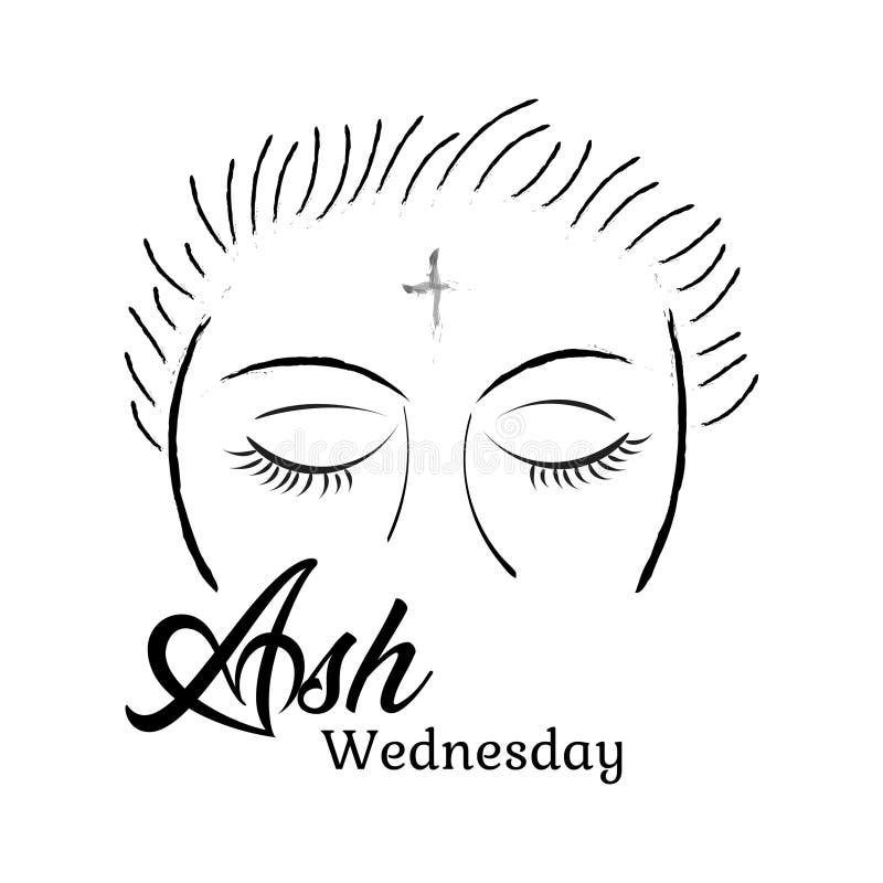 Ash Wednesday Cross Vector Art Stock Vector - Illustration of holy ...