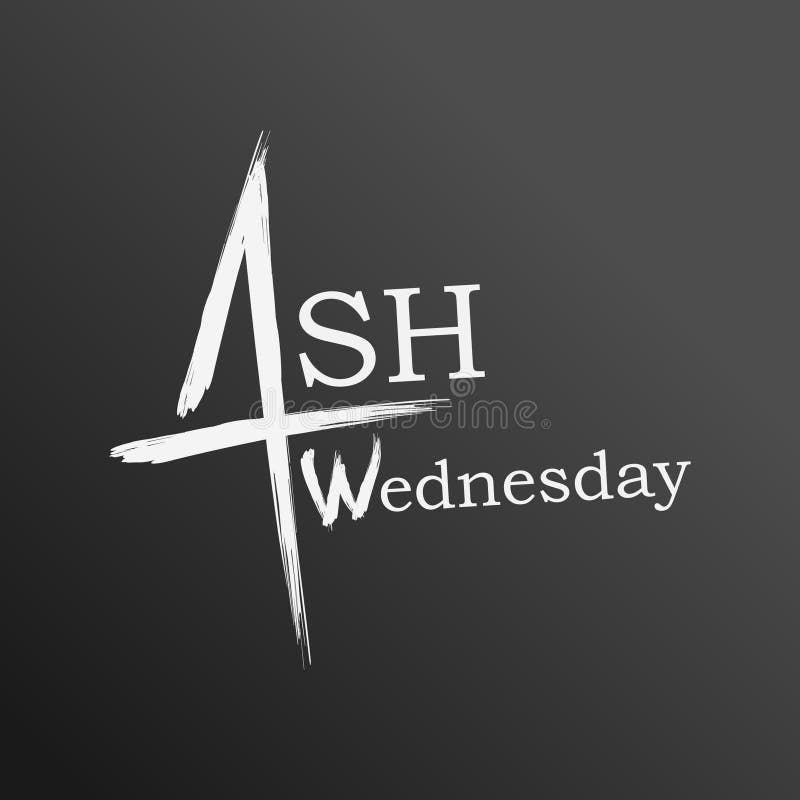 Ash Wednesday Celebration Vector Background. Modern Style Stock Vector ...