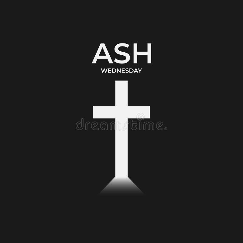 Ash Wednesday Celebration Vector Background. Modern Style Stock Vector ...
