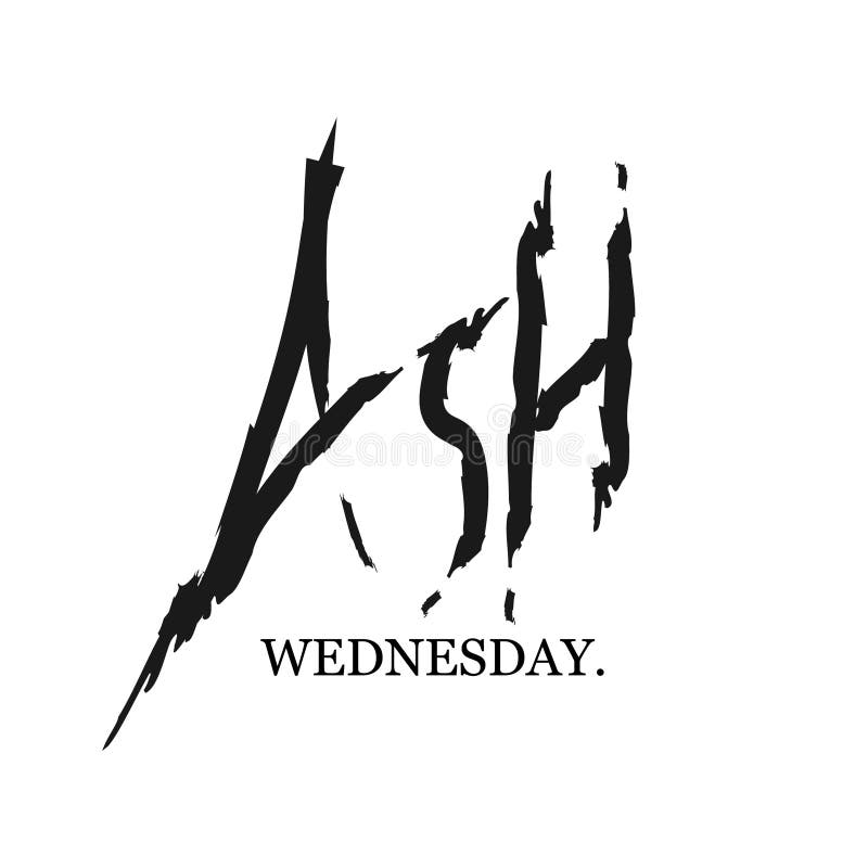 Ash Wednesday Celebration Vector Background. Modern Style Stock Vector ...