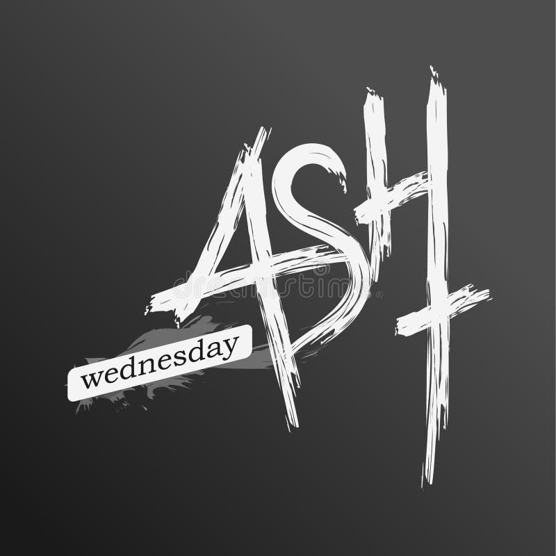 Ash Wednesday Celebration Vector Background. Modern Style Stock Vector ...