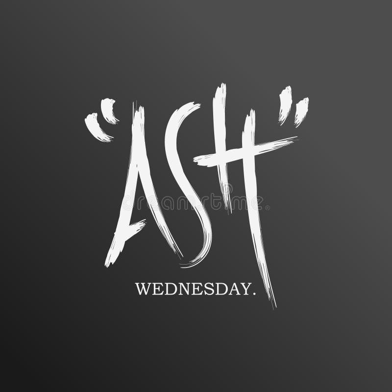 Ash Wednesday Celebration Vector Background. Modern Style Stock Vector ...