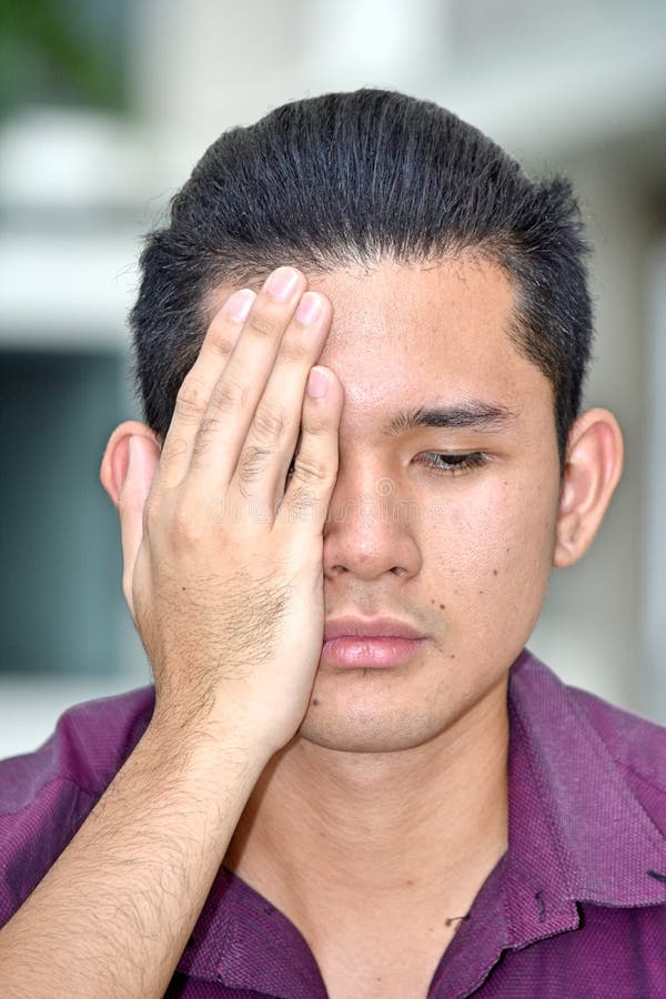 Ashamed Male Man stock photo. Image of embarrassed, regretful - 132242470