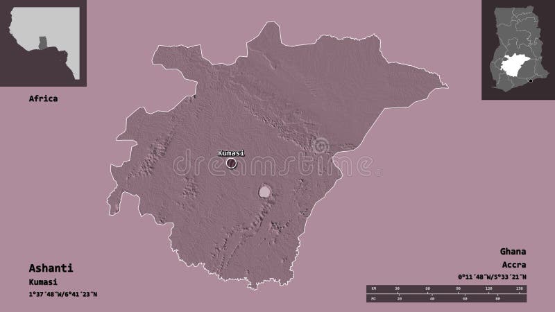 Ashanti, Region of Ghana,. Previews. Administrative Stock Illustration ...