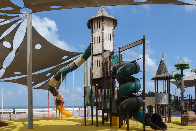 Ashdod, Israel - May 6, 2022: Children`s Playground Pirate Park in ...