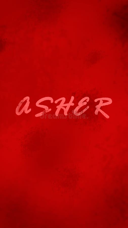 Asher Phone Wallpaper stock illustration. Illustration of script ...