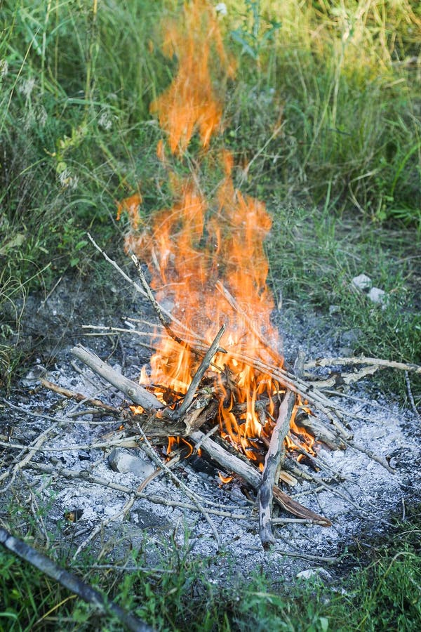 Ashes with some flames stock image. Image of burn, barbecue - 167624833