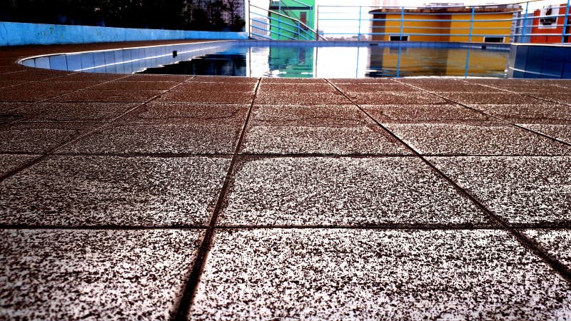 Ashfall / Dust Around the Pool. Stock Photo - Image of pinoy, ashfall ...