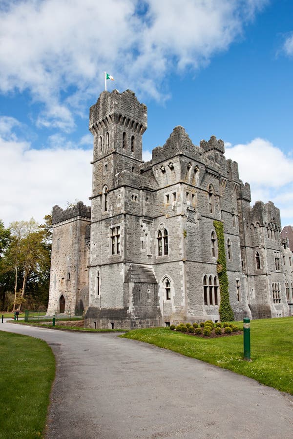 Ashford castle in Ireland. stock image. Image of landscape - 23006365