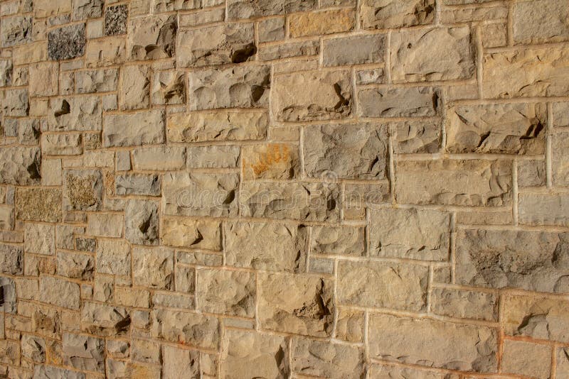 Ashlar Pattern Natural Limestone Block Wall Texture Background Stock ...