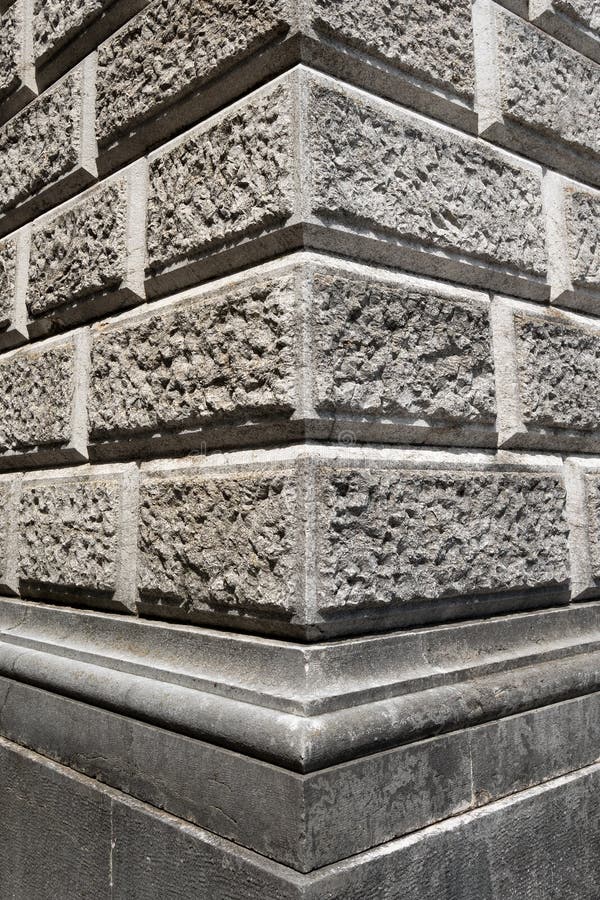 Wall with Rusticated Blocks Stock Image - Image of construction, built ...