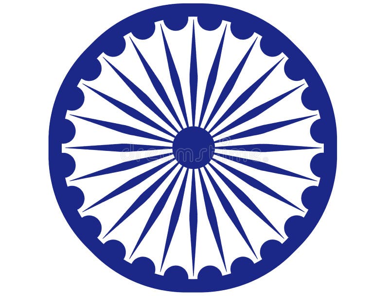 National Vector Flag Of India Sheild Bright Stamp With The Symbol Of India Stock Illustration