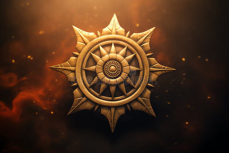 Ashoka Chakra India Symbol with Copy Space Stock Illustration ...