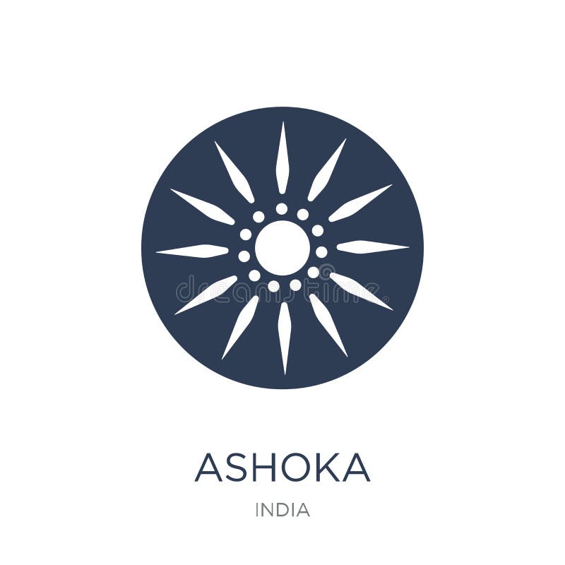 Ashoka Icon in Trendy Design Style. Ashoka Icon Isolated on White ...