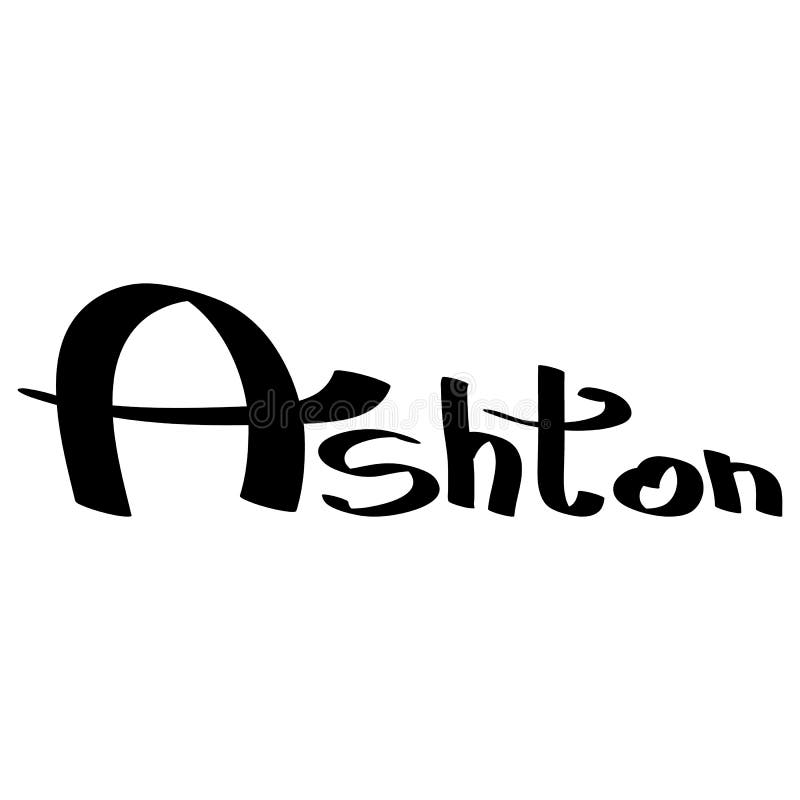 Ashton Male Name Street Art Design. Graffiti Tag Ashton. Vector Art ...
