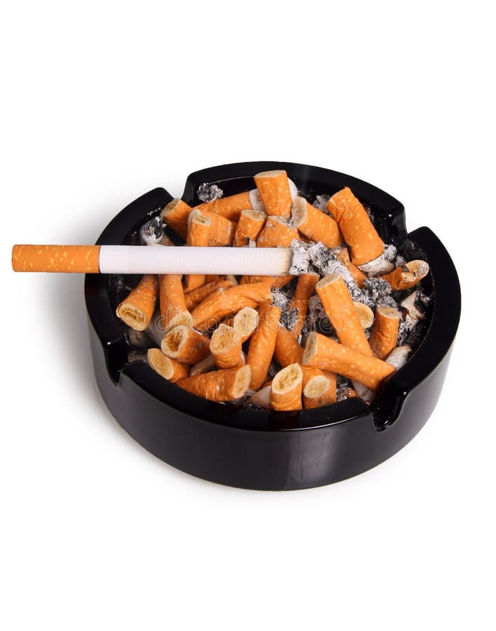 Ashtray stock image. Image of paper, health, full, filter - 13121271