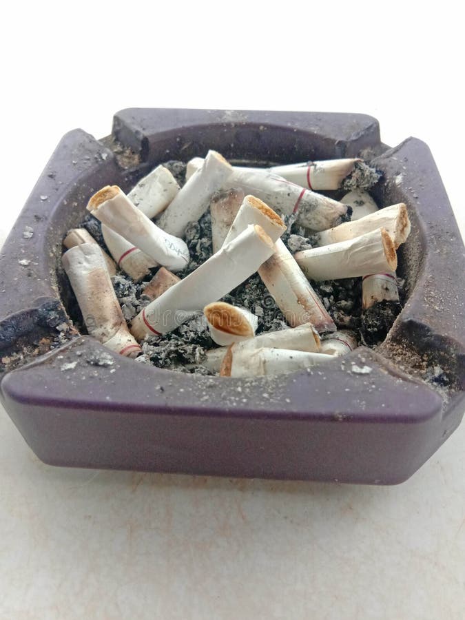 Ashtray Filled with Cigarettes Stock Image - Image of ashtray, cancer ...
