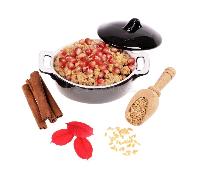 Ashura, boiled wheat stock photo. Image of cooked, groats - 48579678