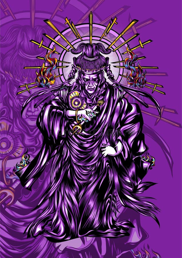 Ashura God Design for Vector Art Style Stock Illustration ...