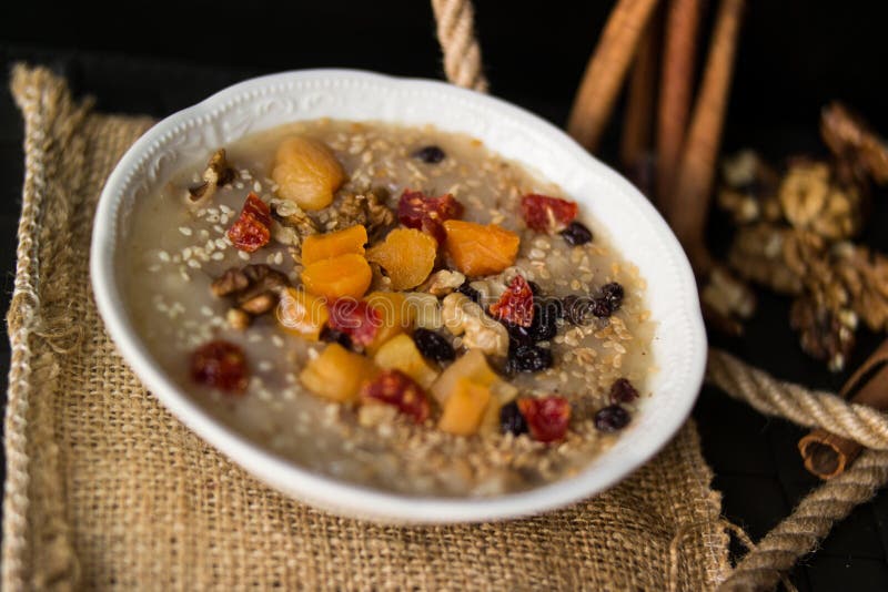 Ashure Turkish Traditional Dessert Stock Photo - Image of calorie ...