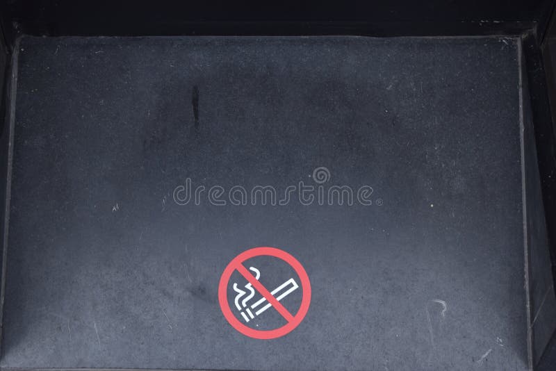 Ashy Great Chalkboard with a Small No Smoking Sign Stock Image - Image ...