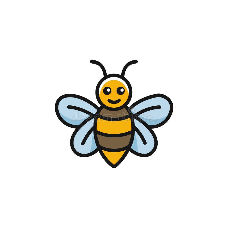 Ashy Mining Bee Sleeps Icon Vector Illustration Stock Vector ...
