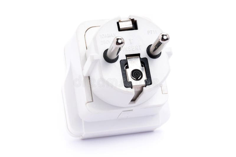 Asia adapter plug stock photo. Image of metal, electric - 41701284