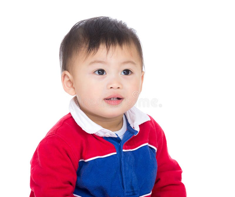 Baby thinking stock photo. Image of childcare, happiness - 40715926