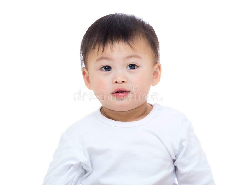 Baby thinking stock photo. Image of childcare, happiness - 40715926