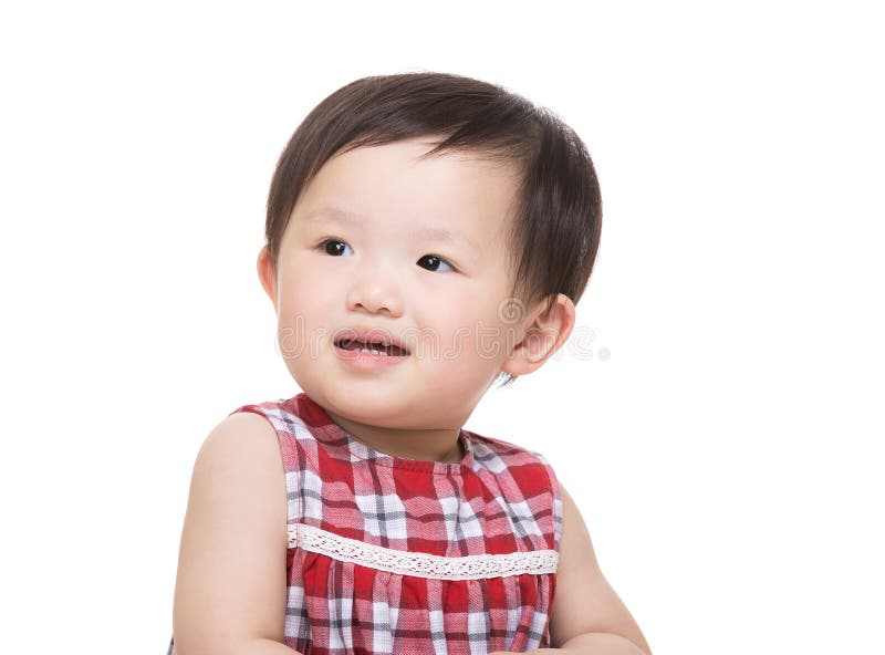 Asia baby girl isolated stock image. Image of girl, infant - 39918267