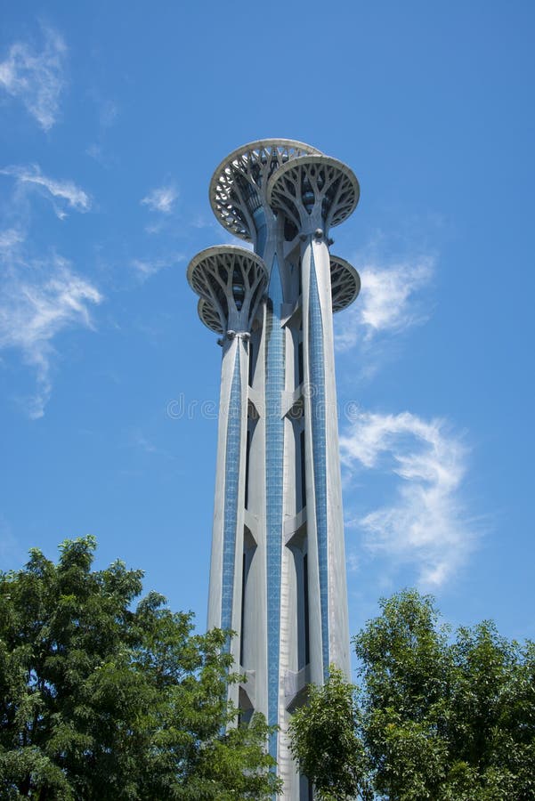 Modern Watchtowers And Antique Arches Stock Photo - Image of modern ...