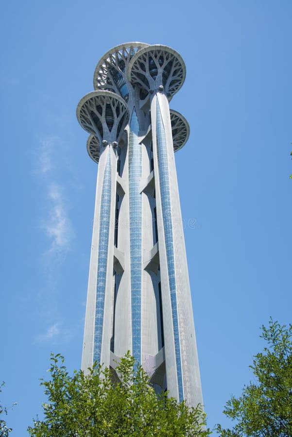 Asia China, Beijing, Olympic Park, the Watchtower Stock Photo - Image ...