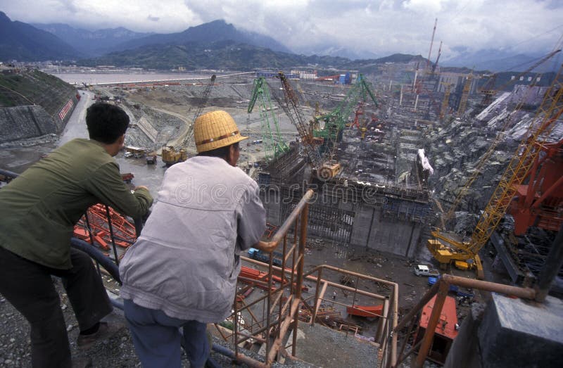 ASIA CHINA YANGZI RIVER editorial photo. Image of construction - 46753381