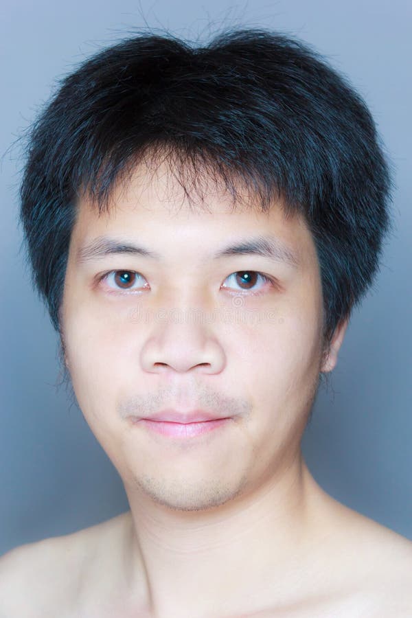 Asian man head shot stock photo. Image of young, head - 14033240