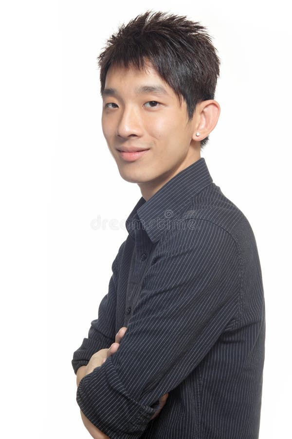 Young Asia Man Texting on Mobilephone Stock Image - Image of break ...