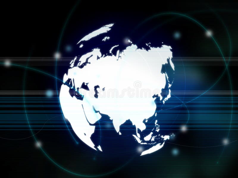 Asia map stock illustration. Illustration of connection - 1801610