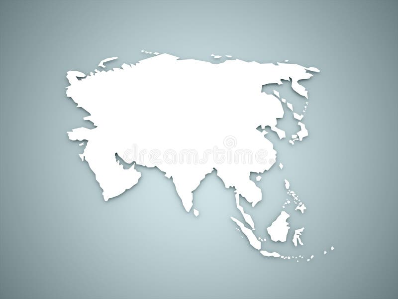Asia map continent concept stock illustration. Illustration of nation ...