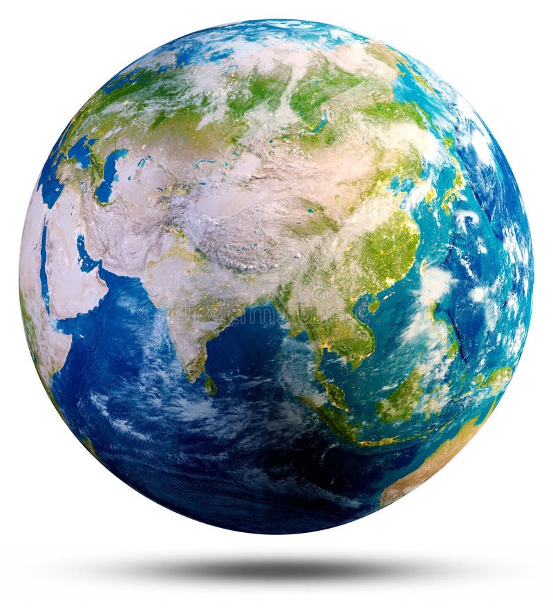 Asia Planet Earth. Elements of this Image Furnished by NASA Stock ...