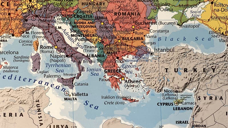 Political Map Of Europe And Asia